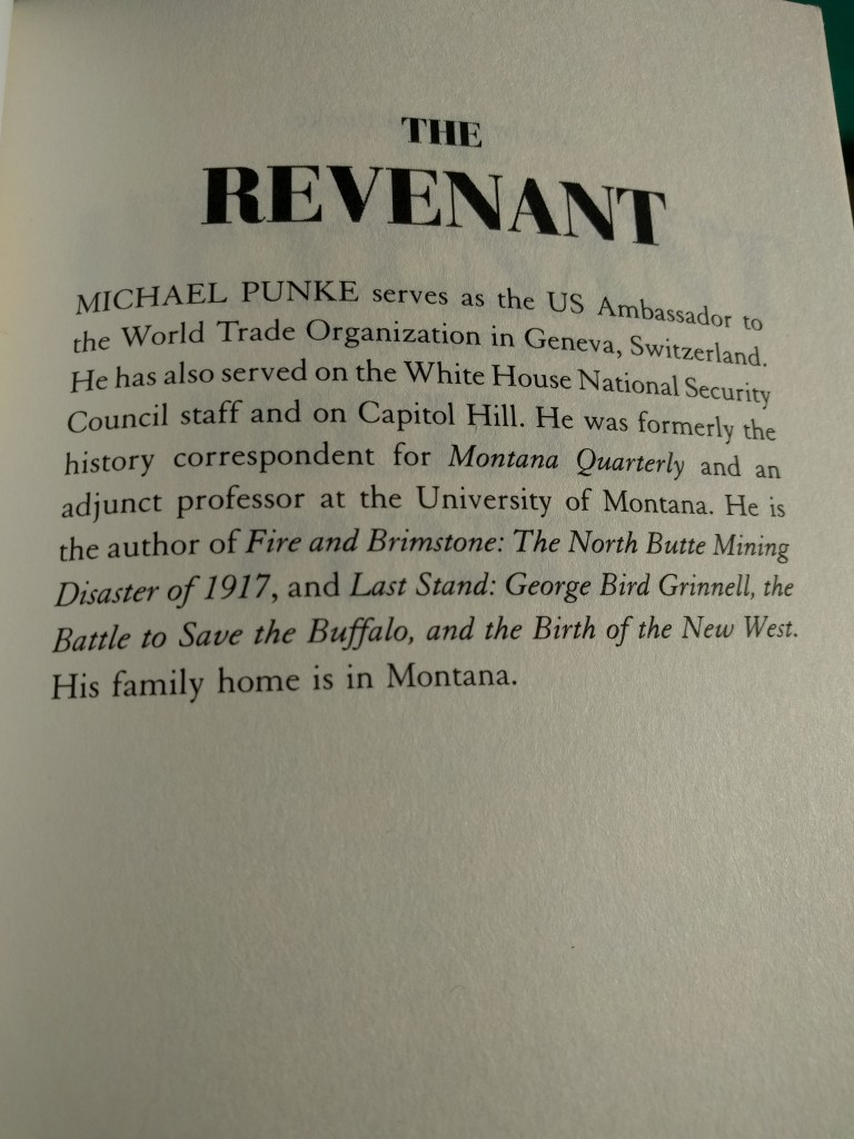 The Revenant by Michael Punke | Jaya's blog